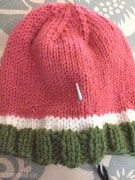 Sweet Watermelon Hat Knitting Pattern - Little Red Window