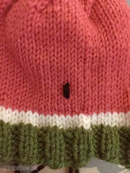 Sweet Watermelon Hat Knitting Pattern - Little Red Window