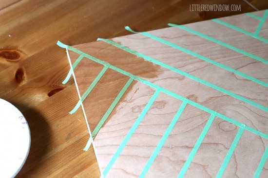 How to make a Patterned Stained Tabletop! - Little Red Window