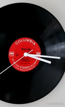 DIY Record Clock - Little Red Window