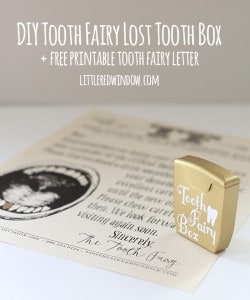 Free Printable Tooth Fairy Letter and DIY Tooth Fairy Lost Tooth Box ...