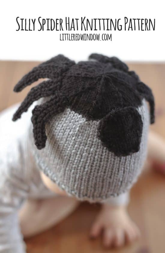 Silly Spider Hat Knitting Pattern - Little Red Window