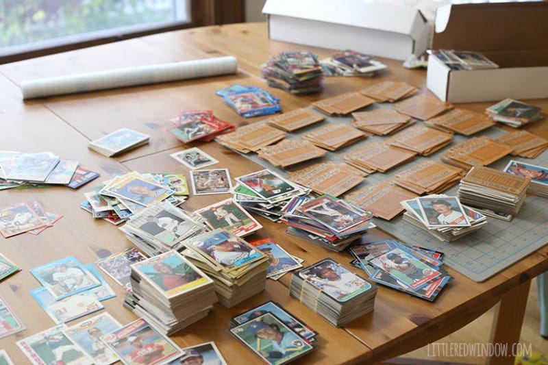 DIY Baseball Card Placemat - Little Red Window