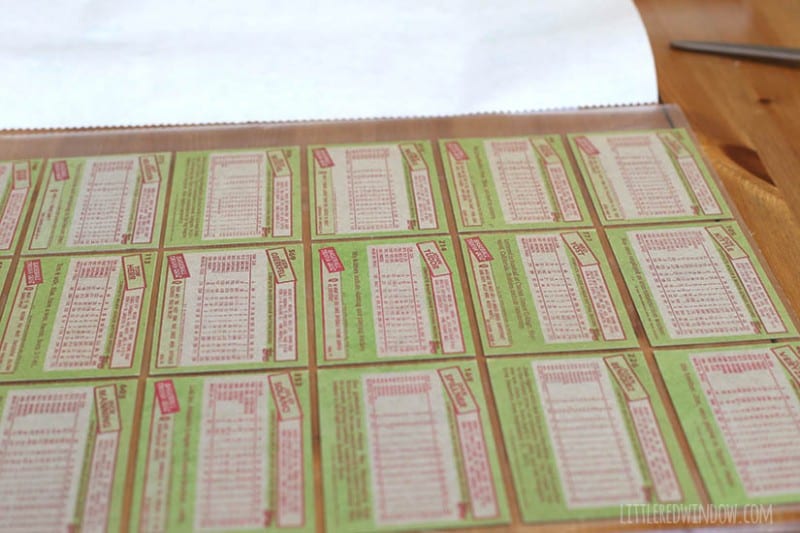 DIY Baseball Card Placemat - Little Red Window
