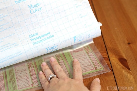 DIY Baseball Card Placemat - Little Red Window