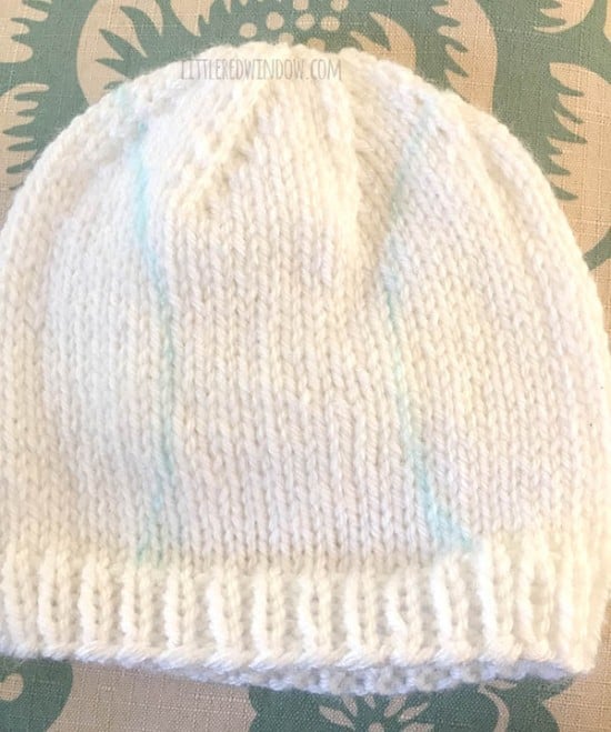 Baseball Baby Hat Knitting Pattern - Little Red Window