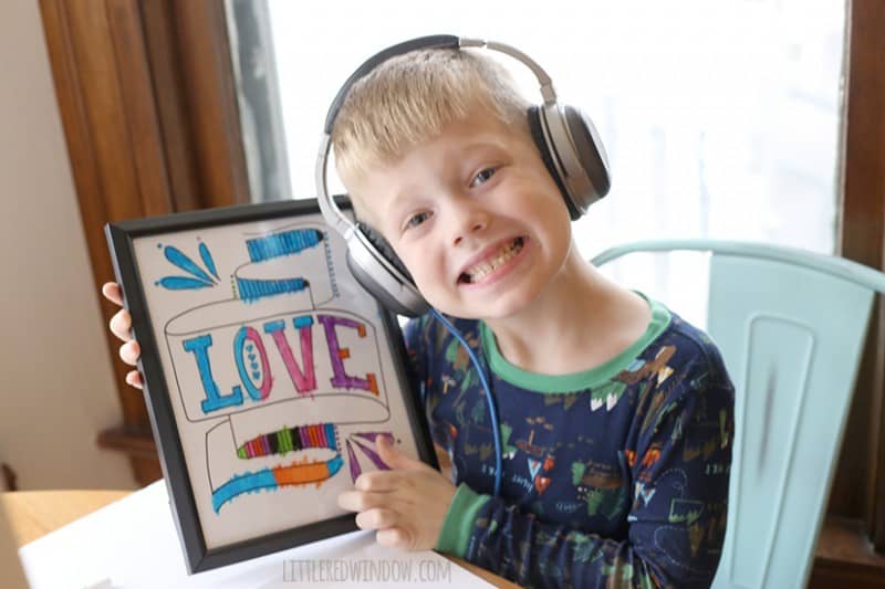 Whiteboard Coloring Pages - Little Red Window