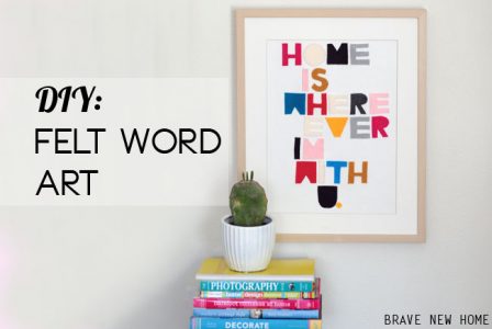 20 Fabulous DIY Word Art & Typography Craft Projects - Little Red Window