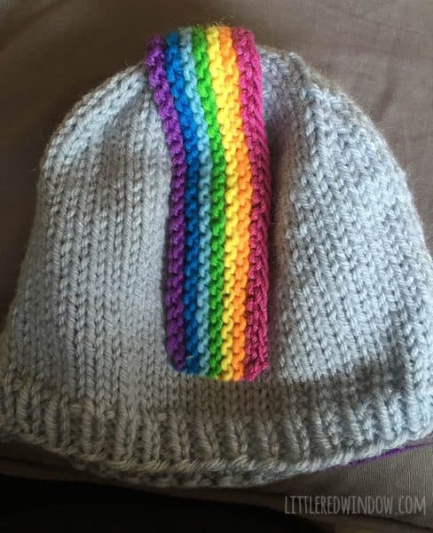 Over the Rainbow Hat Knitting Pattern - Little Red Window