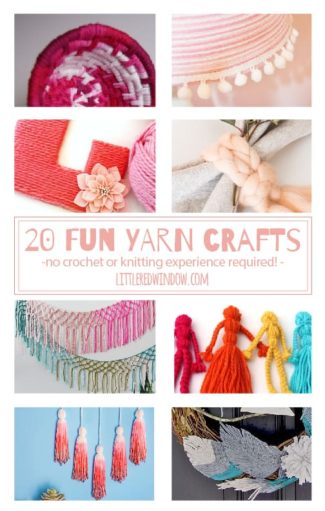 20 Fun Yarn Crafts - Little Red Window