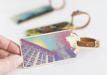 Photo Art DIY Luggage Tags - Little Red Window