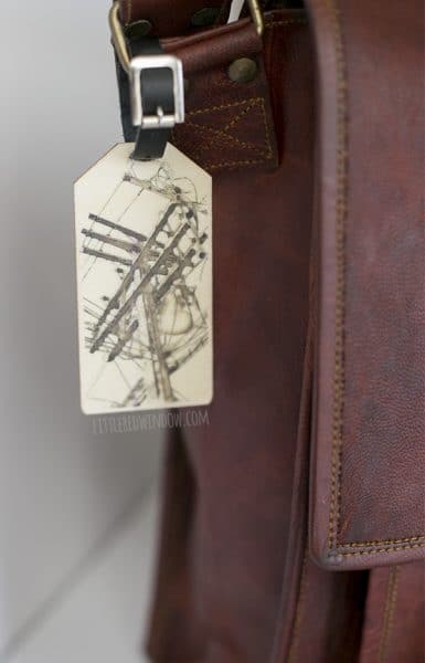 Photo Art DIY Luggage Tags - Little Red Window