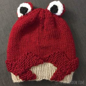 Crabby Crab Hat Knitting Pattern - Little Red Window