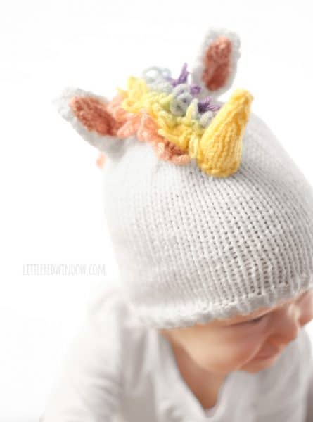 Magical Unicorn Hat Knitting Pattern - Little Red Window