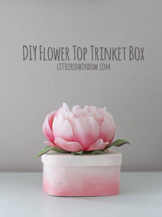 DIY Flower Top Trinket Box - Little Red Window