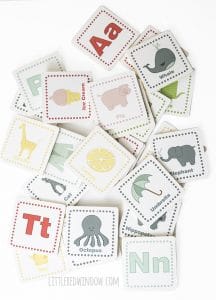 DIY Alphabet Tiles - Little Red Window