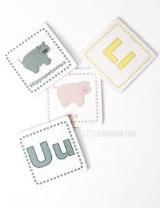 DIY Alphabet Tiles - Little Red Window