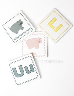 DIY Alphabet Tiles - Little Red Window