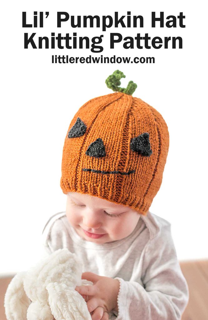 Lil' Pumpkin Hat Knitting Pattern - Little Red Window