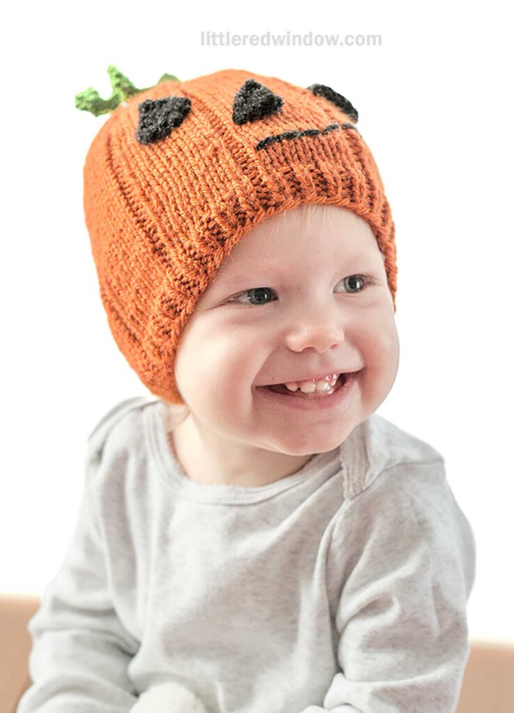 Lil' Pumpkin Hat Knitting Pattern - Little Red Window