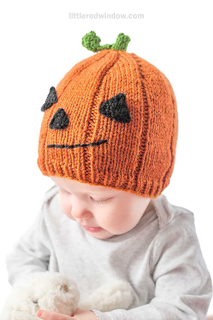 Lil' Pumpkin Hat Knitting Pattern - Little Red Window