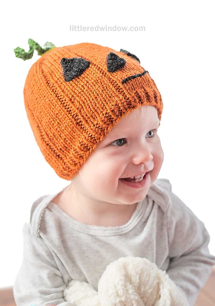 Lil' Pumpkin Hat Knitting Pattern - Little Red Window