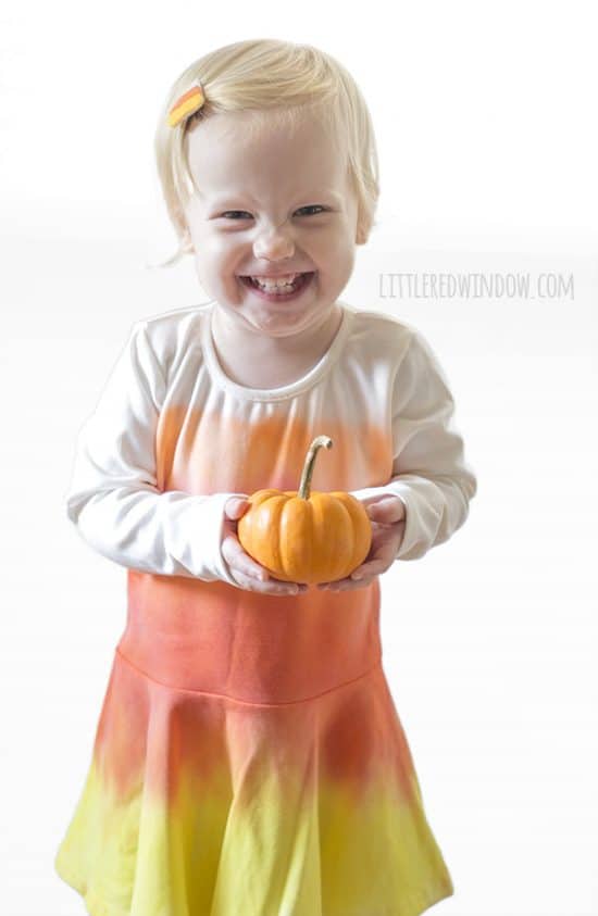 DIY Candy Corn Costume & Candy Corn Hair Clip - Little Red Window
