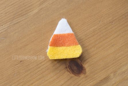 DIY Candy Corn Costume & Candy Corn Hair Clip - Little Red Window