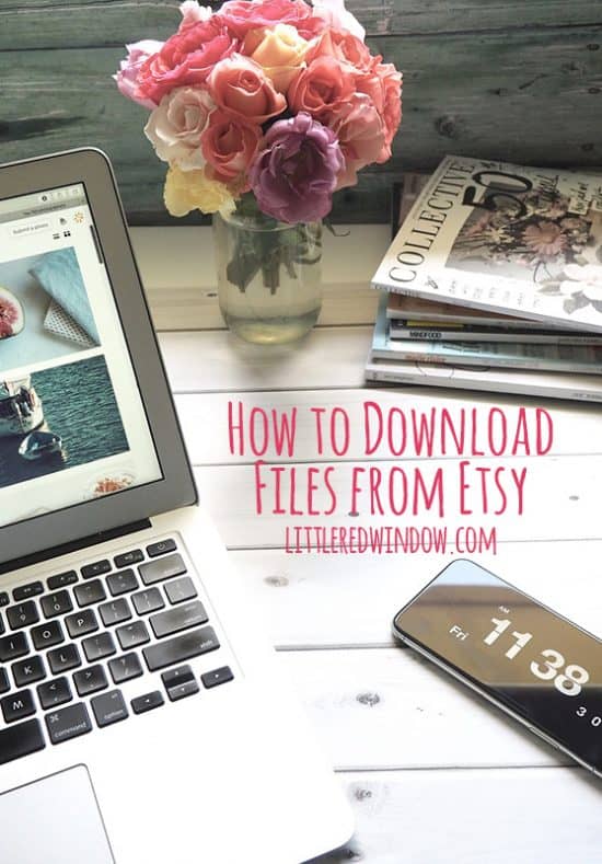 How to Download Files from Etsy - Little Red Window