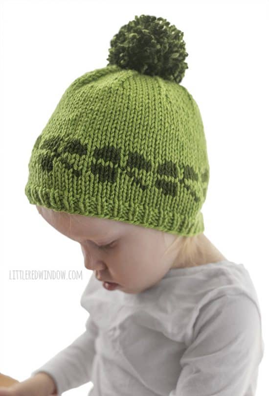 Lucky Shamrock Hat Knitting Pattern - Little Red Window
