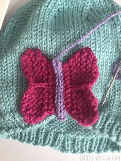 Butterfly Hat Knitting Pattern - Little Red Window