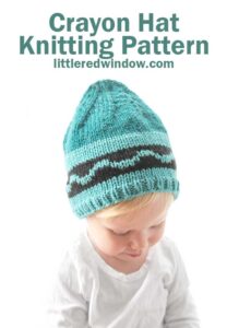 Crayon Hat Knitting Pattern - Little Red Window