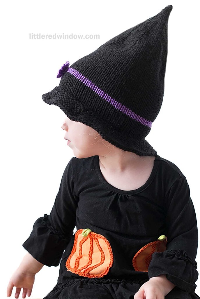 Little Witch Hat Knitting Pattern - Little Red Window