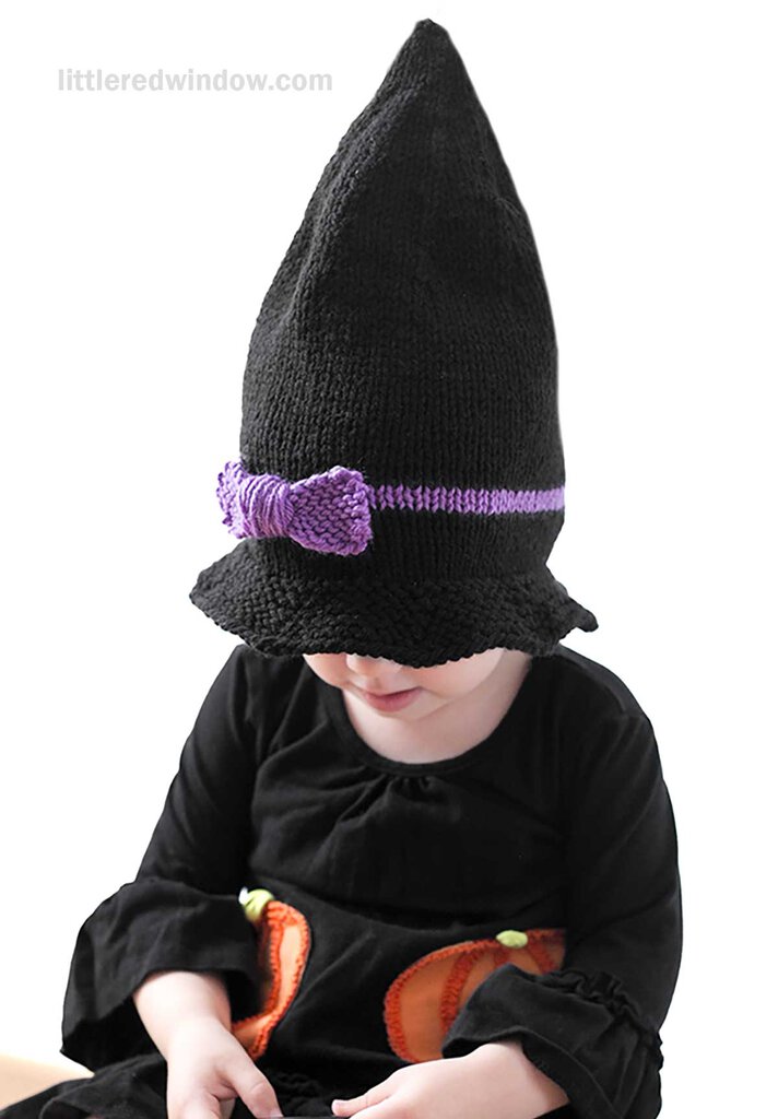 Little Witch Hat Knitting Pattern - Little Red Window