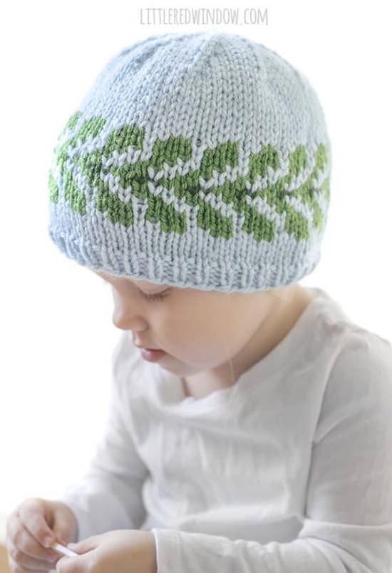 Vine Hat Knitting Pattern - Little Red Window