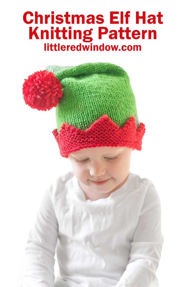 Christmas Elf Hat Knitting Pattern - Little Red Window