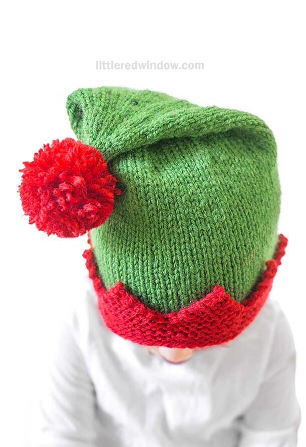Christmas Elf Hat Knitting Pattern - Little Red Window