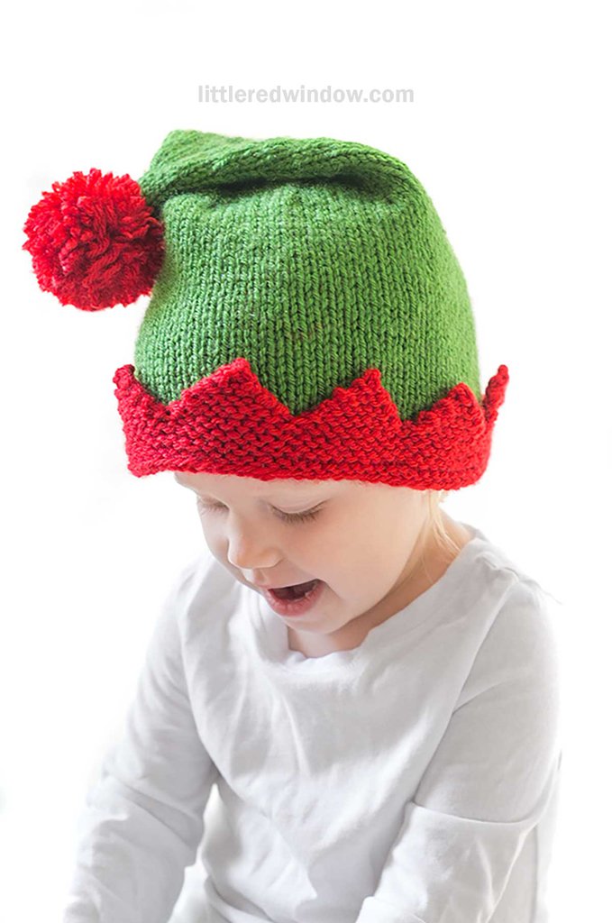 Christmas Elf Hat Knitting Pattern - Little Red Window