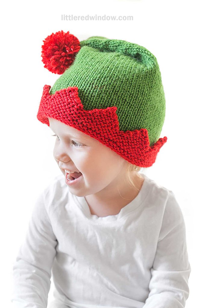 Christmas Elf Hat Knitting Pattern - Little Red Window