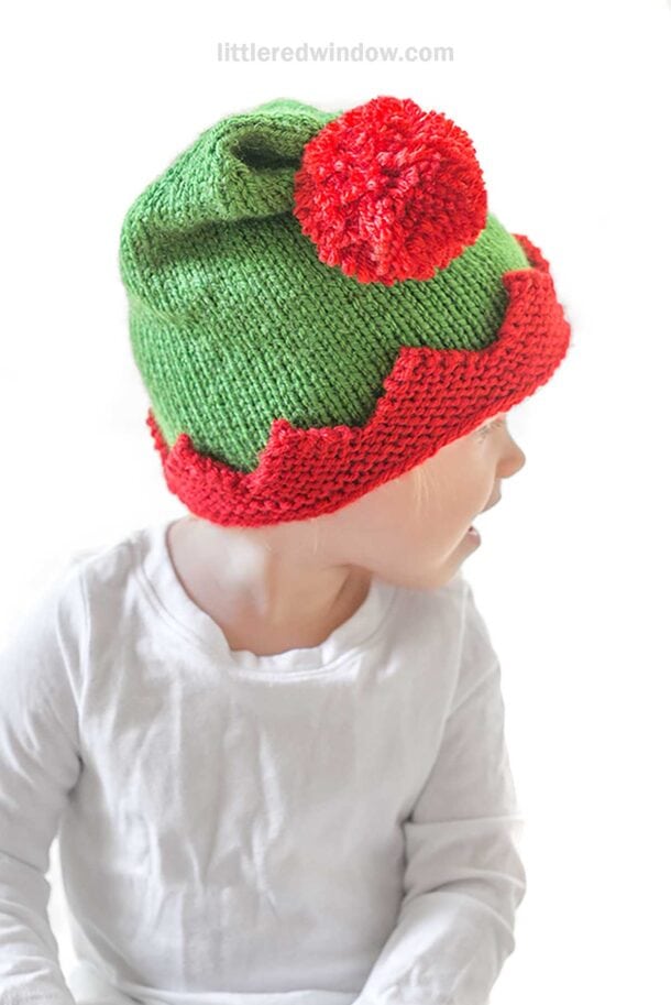 Christmas Elf Hat Knitting Pattern - Little Red Window