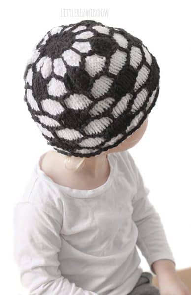 Little Soccer Ball Hat Knitting Pattern - Little Red Window