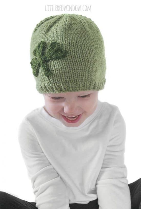 Little Shamrock Hat Knitting Pattern - Little Red Window