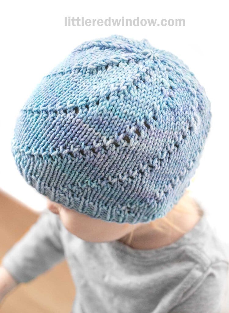 Lace Twist Hat Knitting Pattern - Little Red Window