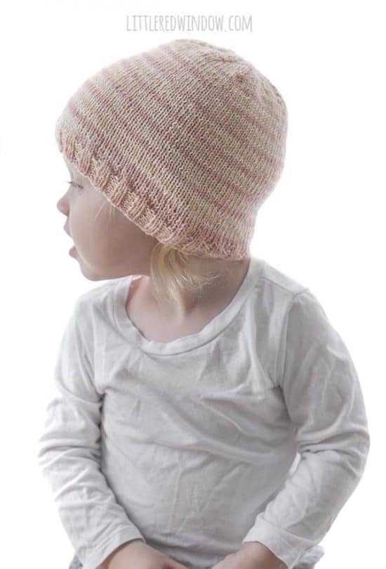 Sock Yarn Hat Knitting Pattern