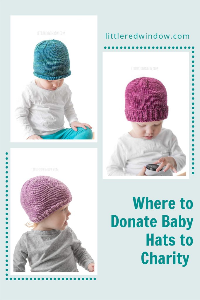 Where to Donate Baby Hats to Charity - Little Red Window