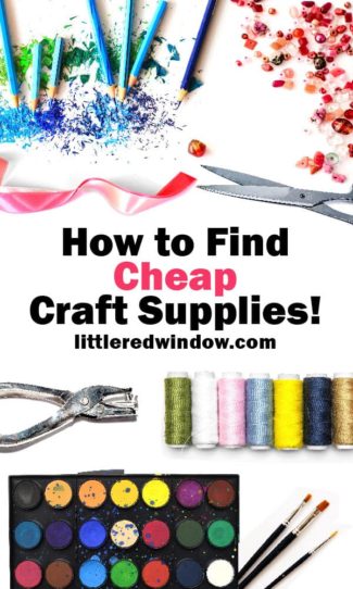How to Find Cheap Craft Supplies - Little Red Window