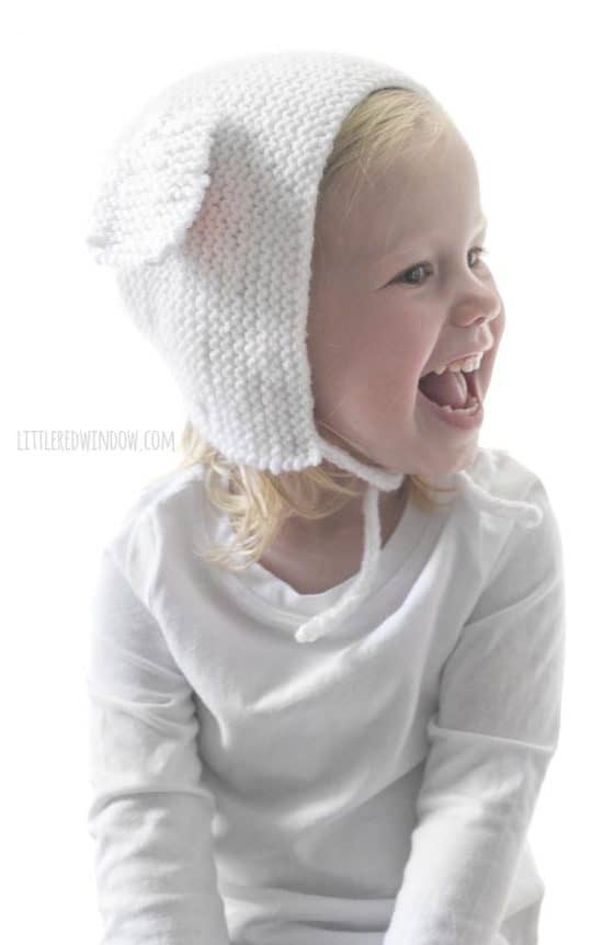 Little Lamb Bonnet Knitting Pattern - Little Red Window