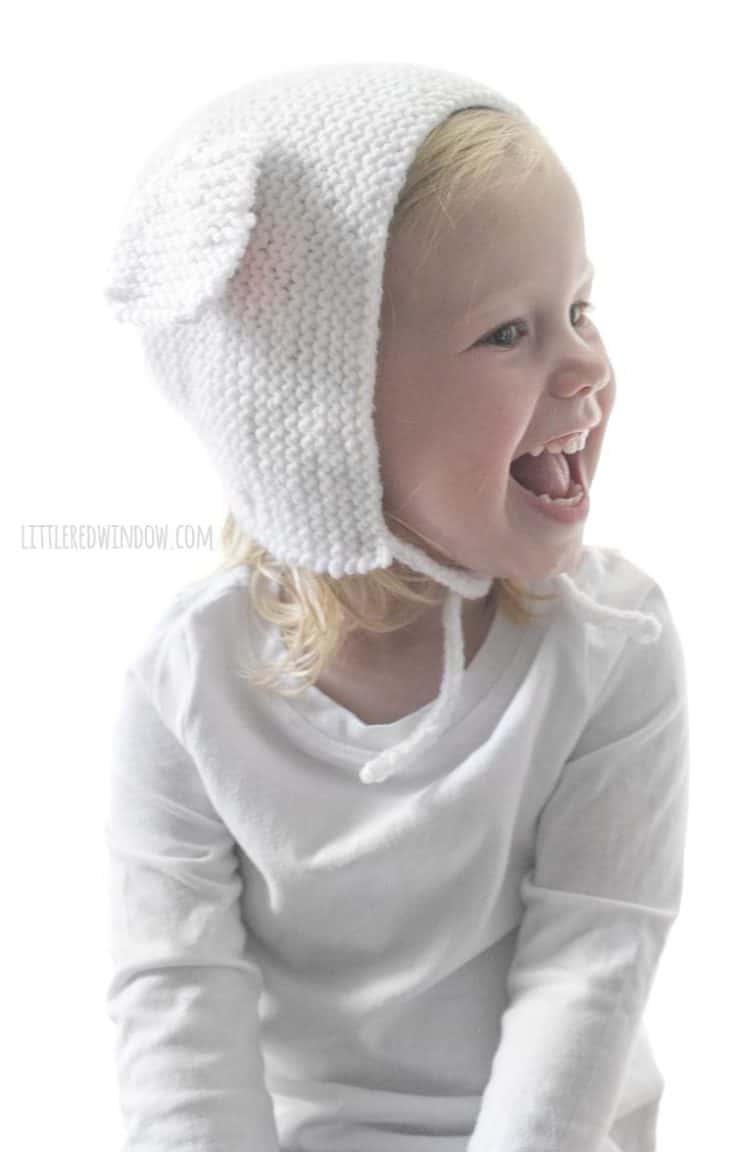 Little Lamb Bonnet Knitting Pattern - Little Red Window