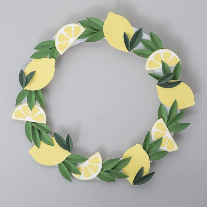 DIY Lemon Wreath - Little Red Window