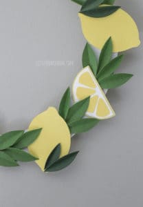 DIY Lemon Wreath - Little Red Window